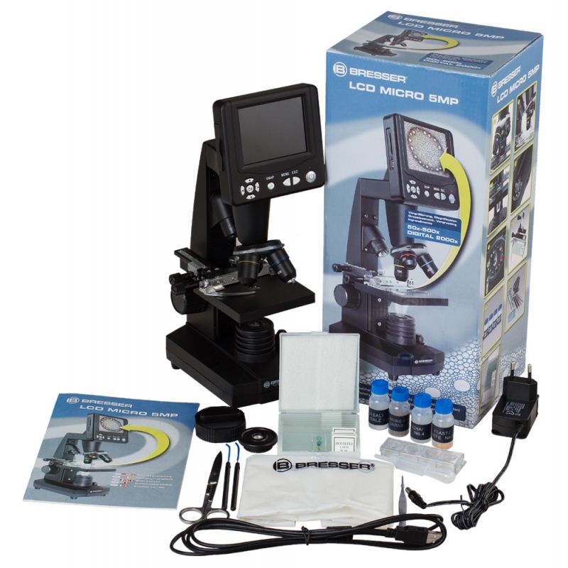Microscopio Digital Bresser LCD Micro Pantalla LCD 3.5 Pulgadas Color Microscopio Digital Bresser LCD Micro Pantalla LCD 3.5 Pulgadas Color